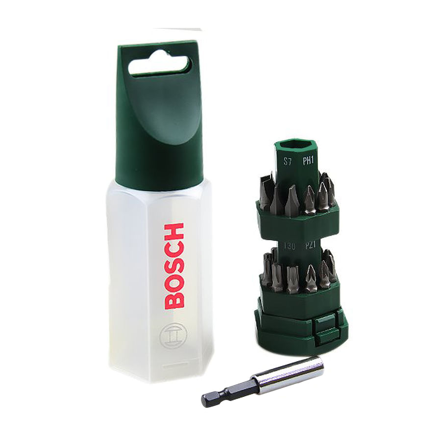 Jogo de pontas bosch set big bit 25 pecas 2607017404-000 - Todimo